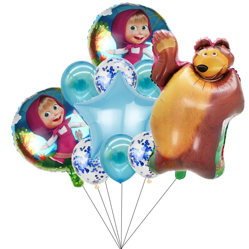 Giant Character Birthday Balloon Masha And The Bear Giant 35 Inch ...