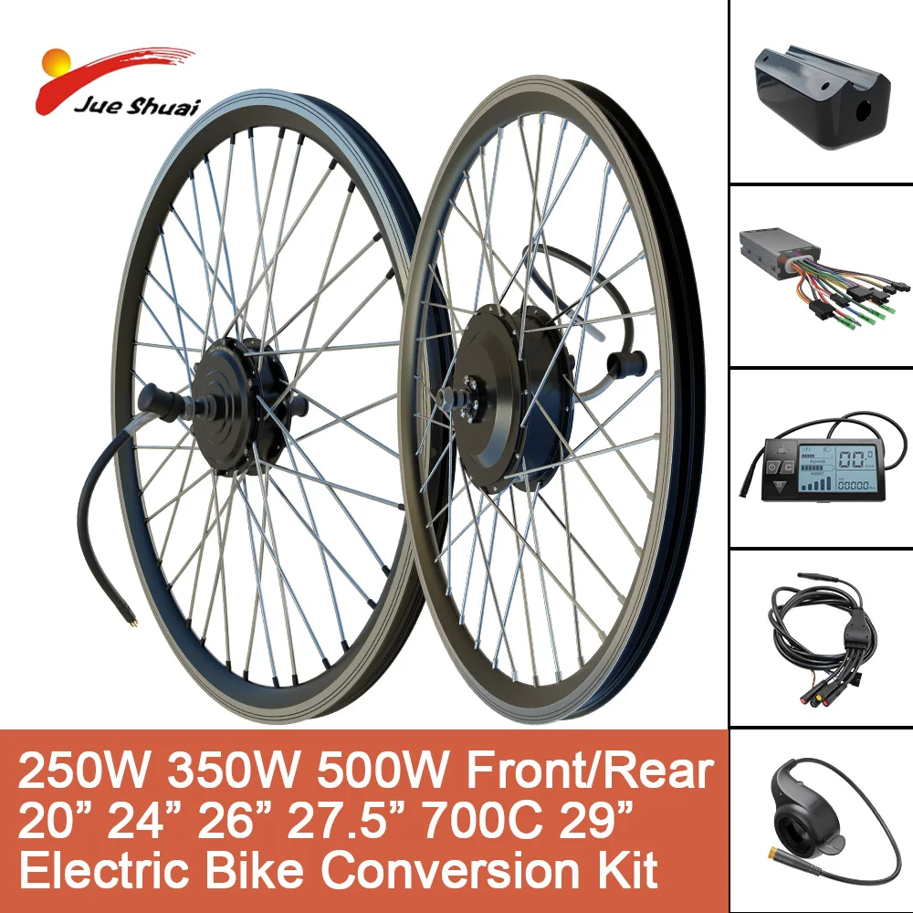 Electric-Bike-Conversion-Kit-250w-350w-500w-Front-Rear-Drive-Motor-Kit ...