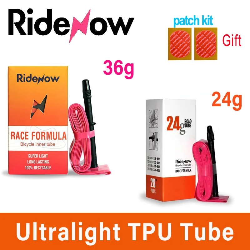 Ridenow-Ultralight-Bicycle-Inner-Tube-24g-36g-Road-Bike-TPU-Tube-45-65 ...