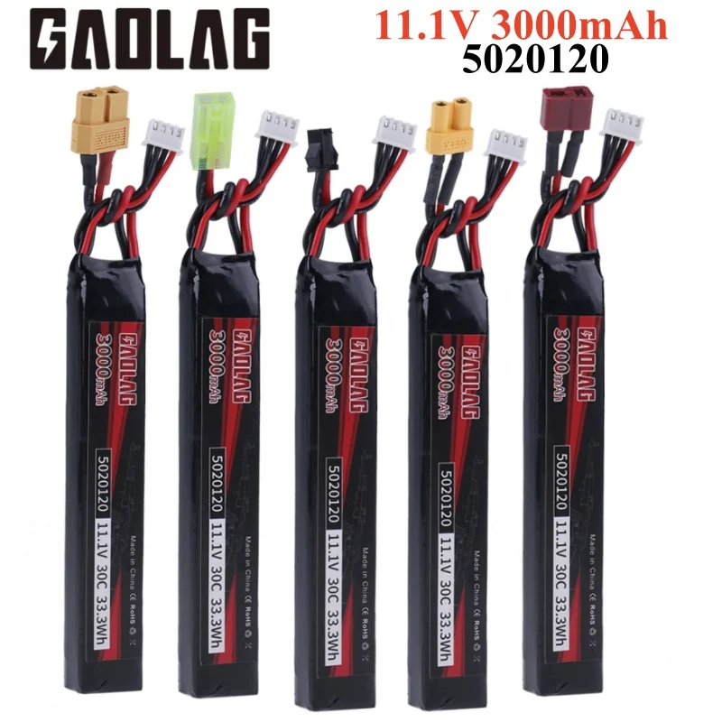 Original-RC-Water-Gun-Airsoft-LiPo-battery-11-1V-3S-3000mAh-30C-5020120 ...