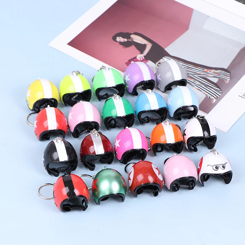 1PCS-Motorcycle-Helmets-Key-Chain-Women-Men-Cute-Safety-Helmet-Car ...