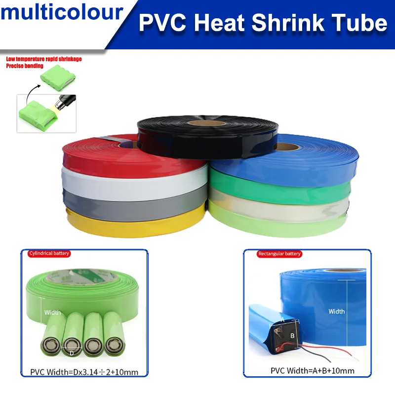 1-meter PVC heat shrink tubing 85mm~400mm wide insulation film wrapped ...