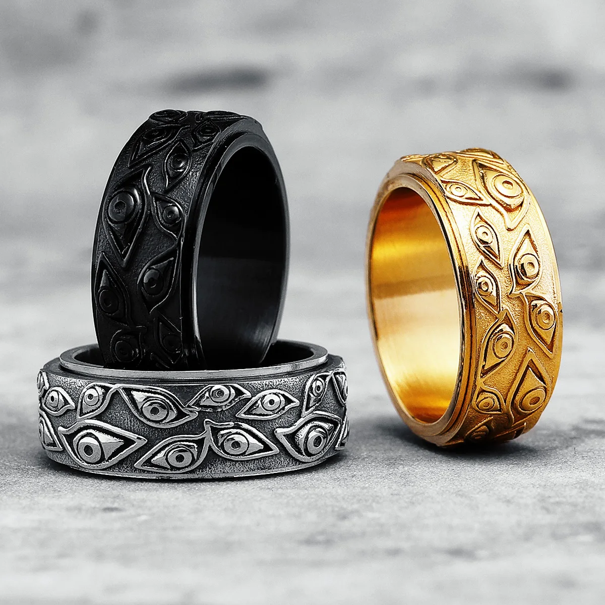 Devil-Eyes-Ring-316L-Stainless-Steel-Men-Women-Rings-Top-Quality ...