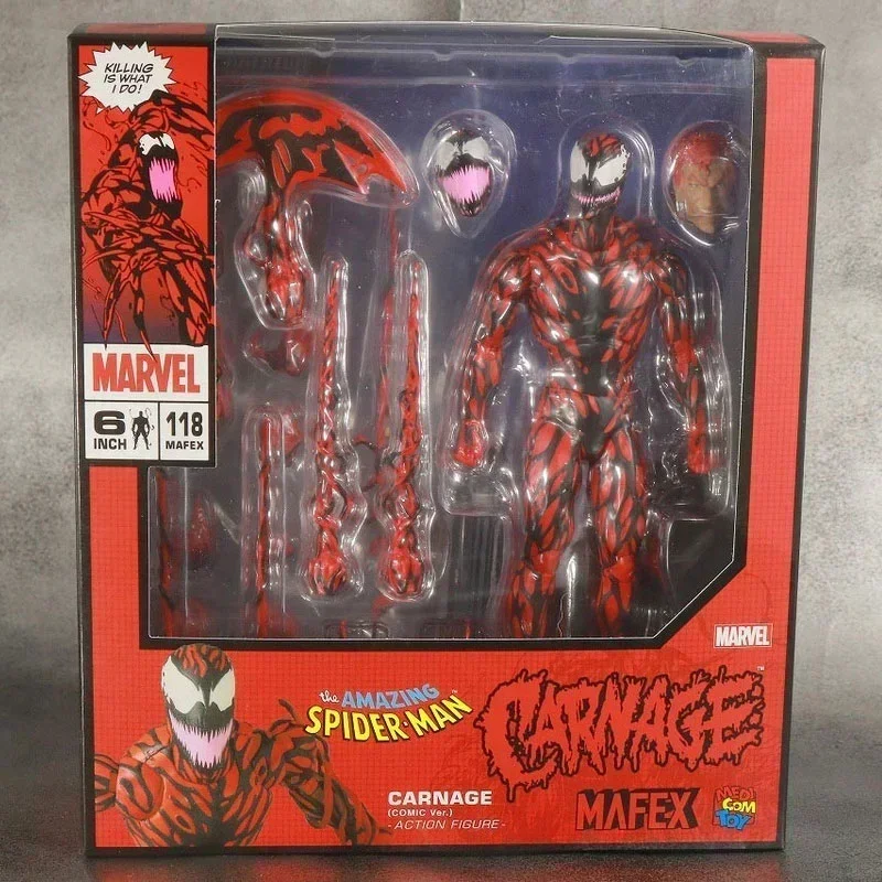 Marvel-X-men-99-Venom-118-Carnage-Mafex-T-800-Laser-Eye-Action-Figures ...