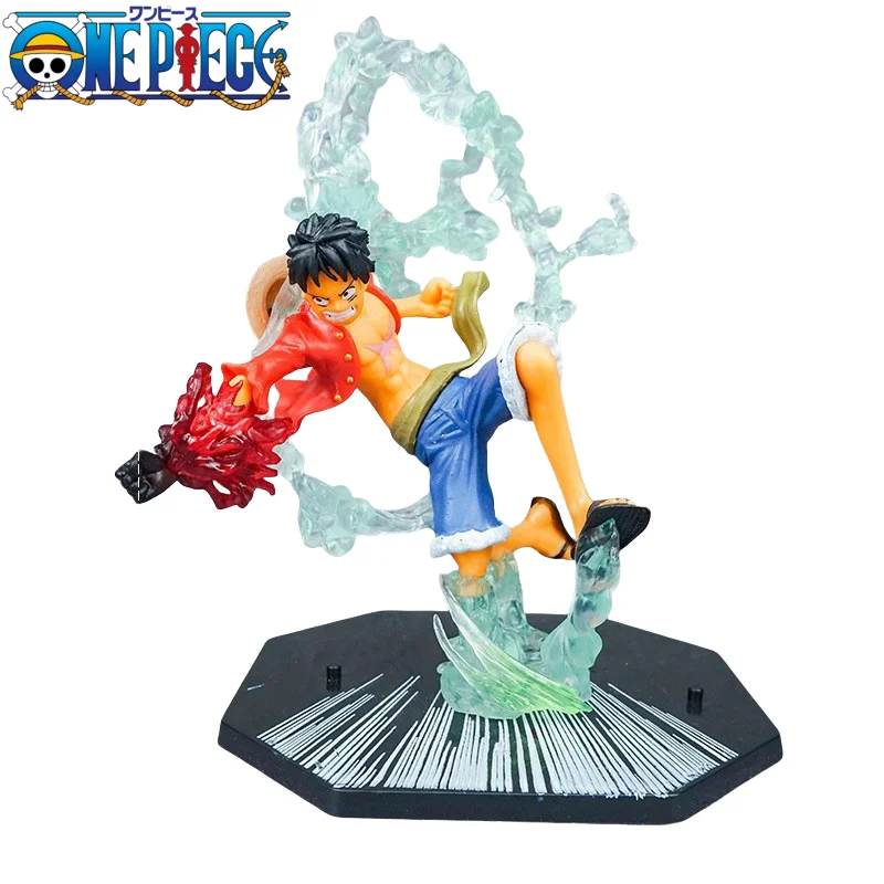 17CM-One-Piece-Anime-Figure-Toys-Cartoon-Fire-Fist-Luffy-Ornament-PVC ...