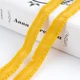 10/20/50Yards 1.3cm Elastic Bands Double Ruffle Stretch Rubber Ribbon ...