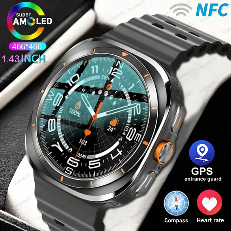 For-Samsung-Galaxy-Watch-Ultra-New-GPS-Track-Smart-Watch-Men-Amoled-Always-Display-Body ...
