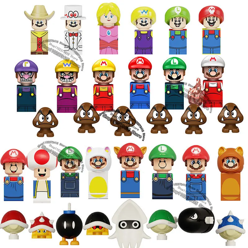 KDL815-KDL805-CY8001-Mini-Action-toy-Figure-Super-Maria-Bros-building ...