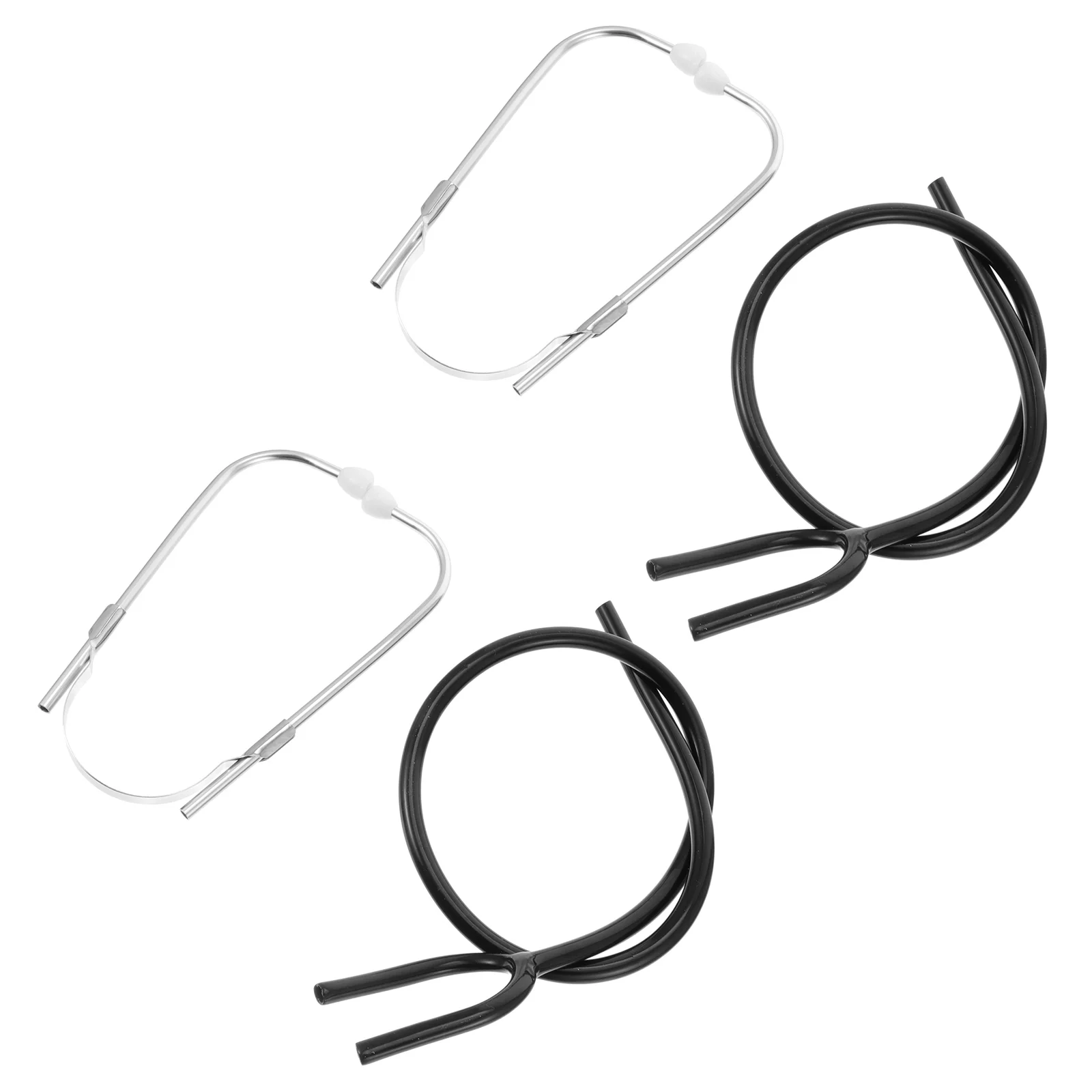 2-Pcs-Stethoscope-Replacement-Tube-and-Binaural-Accessories-Hook-with ...