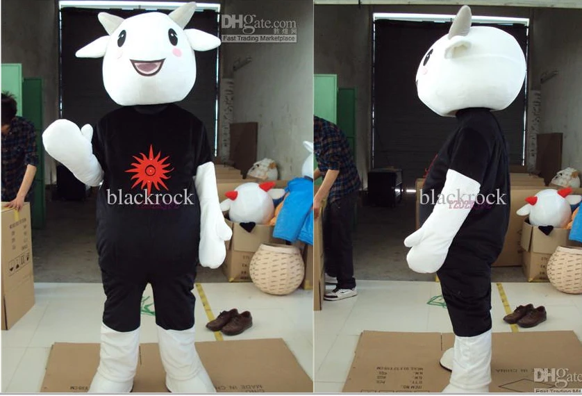 2025 New Adult Hot Sale Foam Cute Black Goat Fancy Cartoon Mascot ...