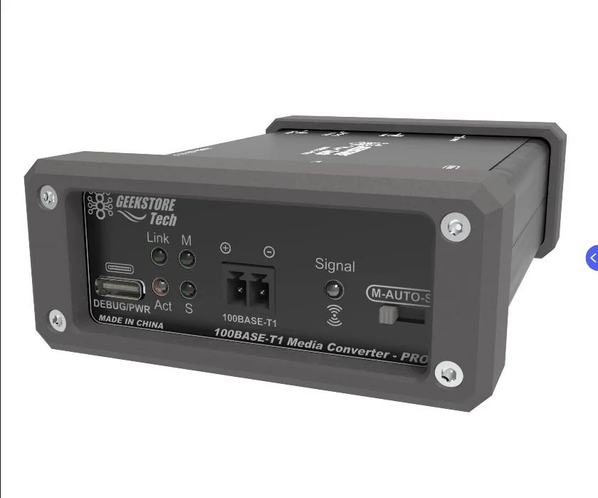 On Board Two-wire Ethernet 100base-t1 to RJ45 Standard Ethernet Adapter ...