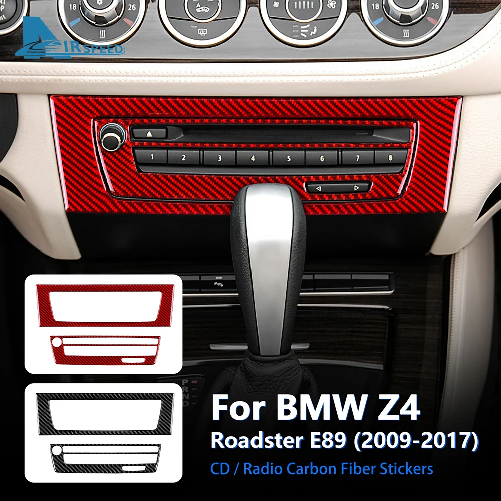 Real Carbon Fiber Sticker for BMW Z4 E89 Roadster 2009 2017 Car Console ...