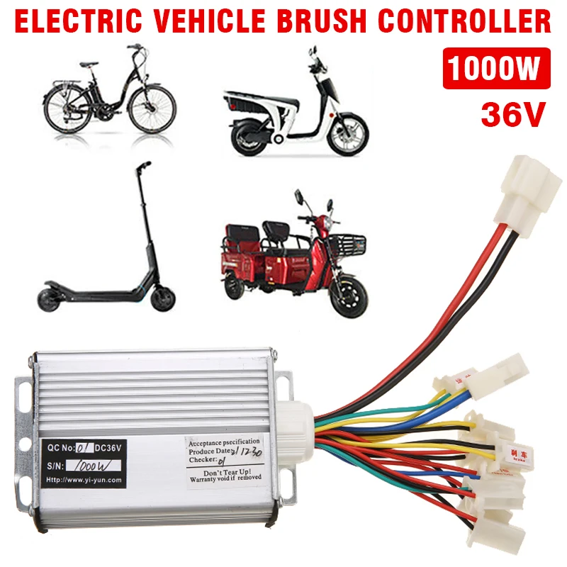 1pc E-bike Brushed Motor Controller 36v 1000w Electric Bicycle Scooter ...