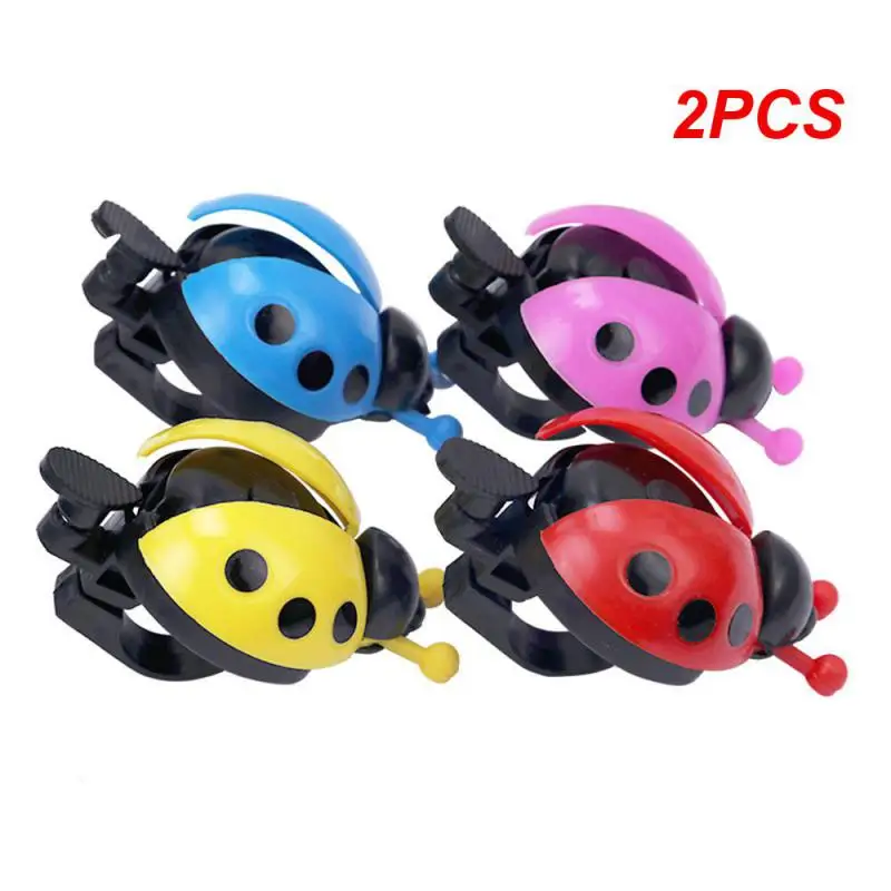 2PCS-New-Bike-Handlebar-Alarm-Ring-Lovely-Ladybug-Plastic-Bell-Beetle ...