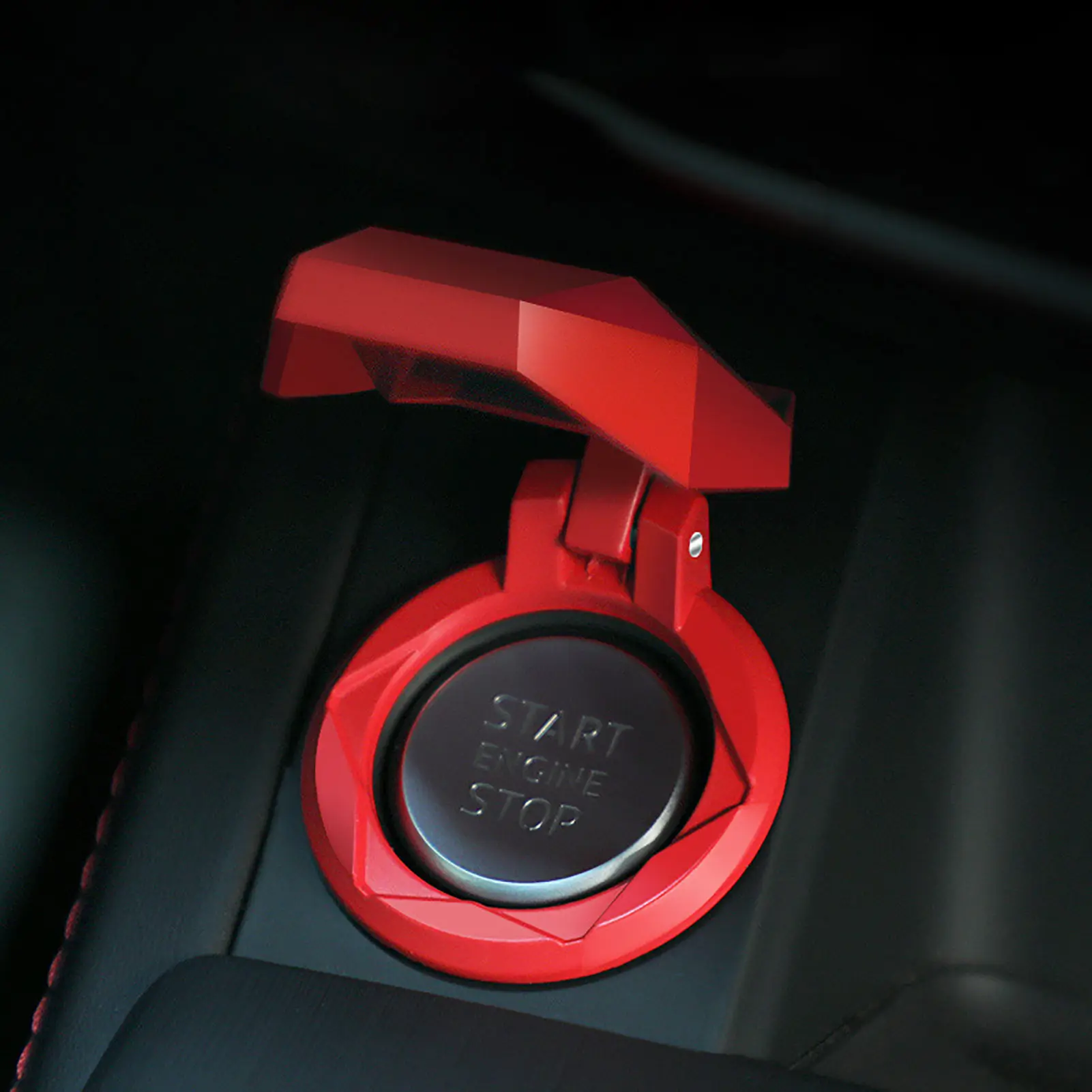 Car-Engine-Start-Stop-Button-Cover-Ring-Ignition-Button-Trim-Push ...