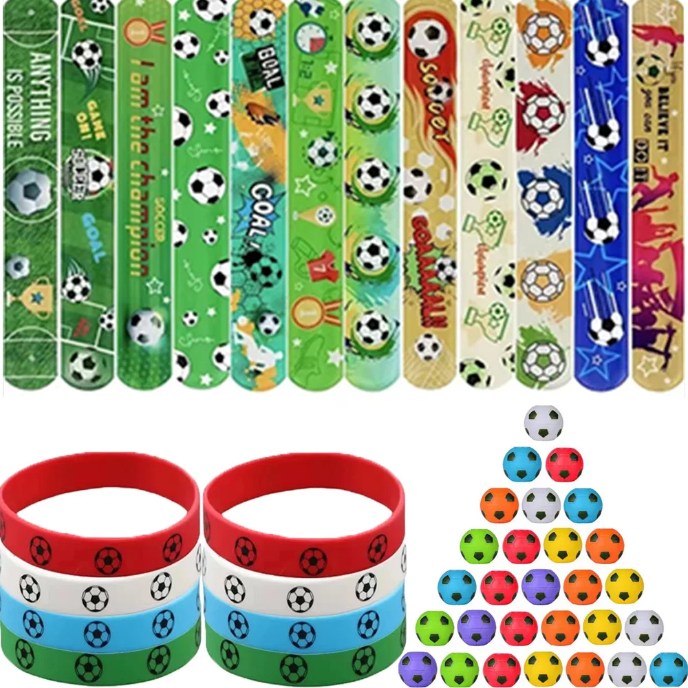 Mini Fidget Spinners Soccer Ball SOCCER Silicone Bracelet Party Favors ...