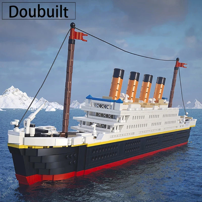 Doubuilt Titanic Cruise Ship Model Blocks 1860/1288pcs Ship Building ...