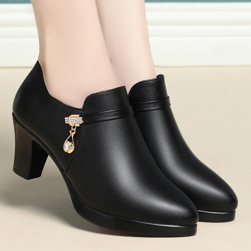 Spring-Comfortable-Fashion-Deep-Mouth-Soft-Leather-Shoes-Women-s ...