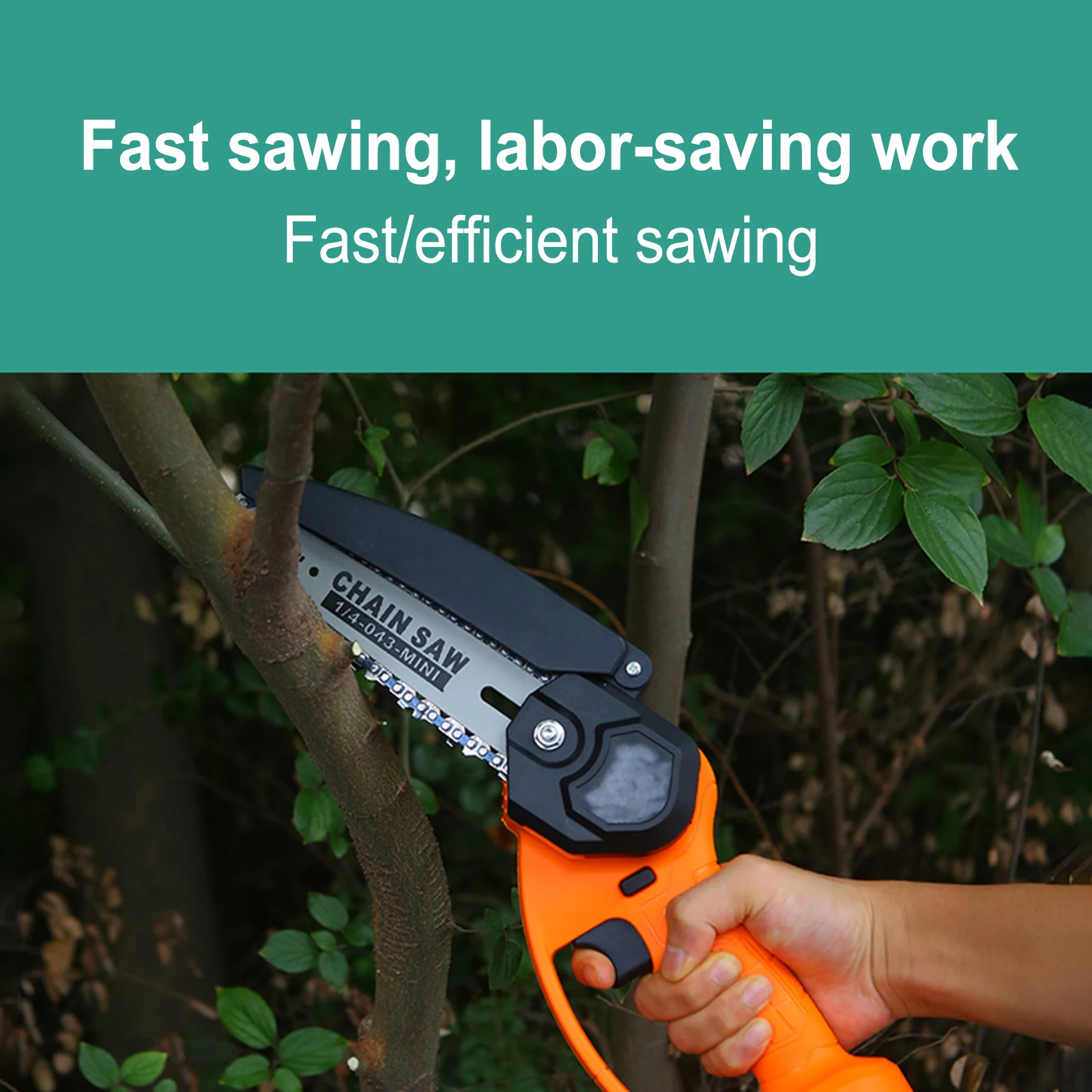 New-4-inch-Electric-Chain-Saws-Pruning-ChainSaw-Cordless-Garden-Tree ...