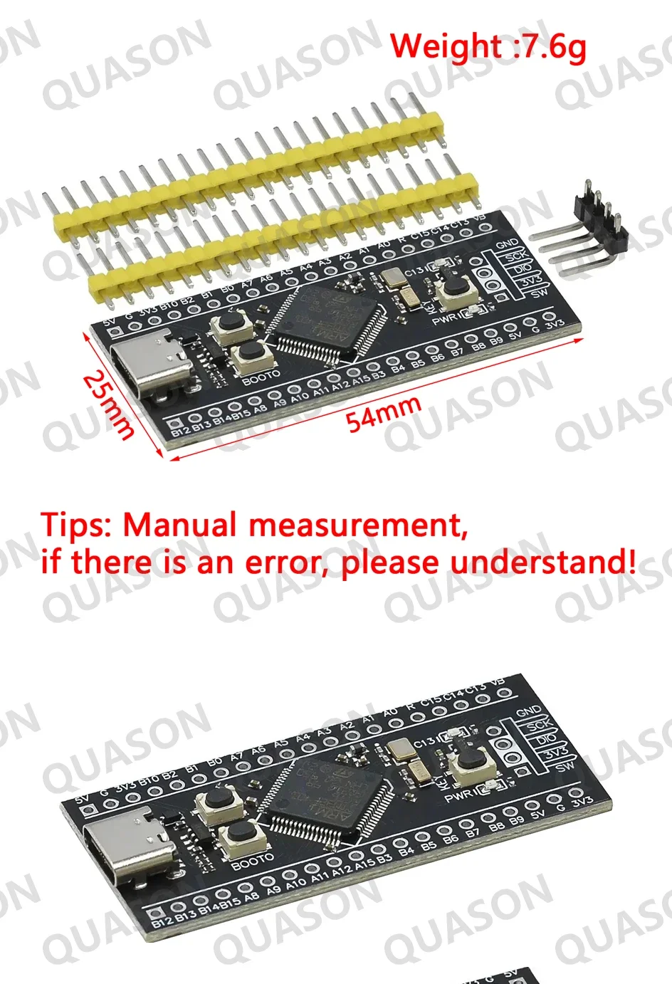 STM32F401RCT6 Минимальная системная плата разработки STM32 Модуль платы ...
