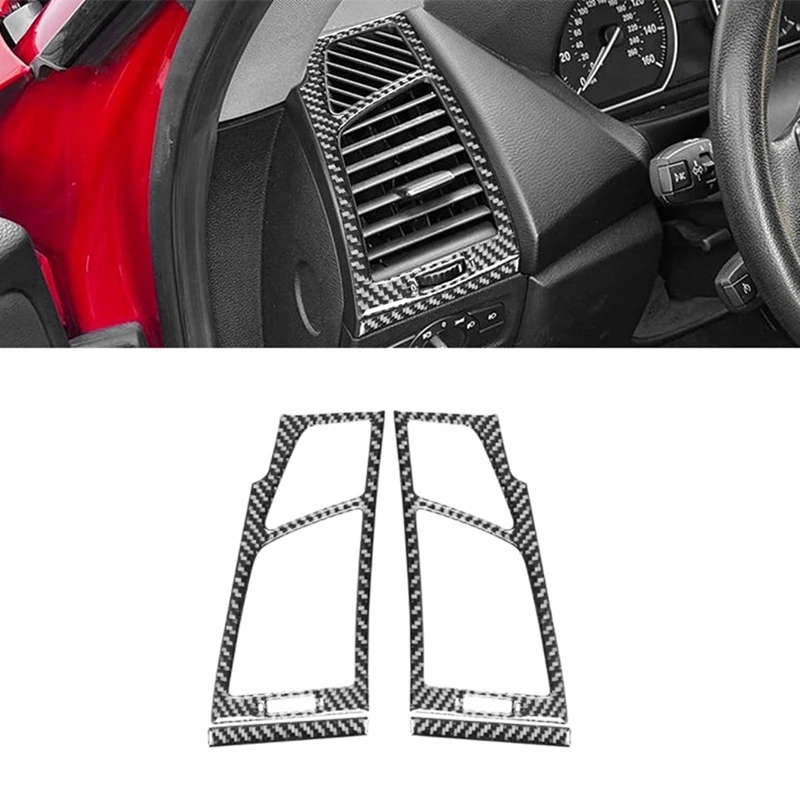 Carbon-Fiber-For-BMW-1-Series-E87-E81-E82-2008-2013-Dashboard-Side-Air ...