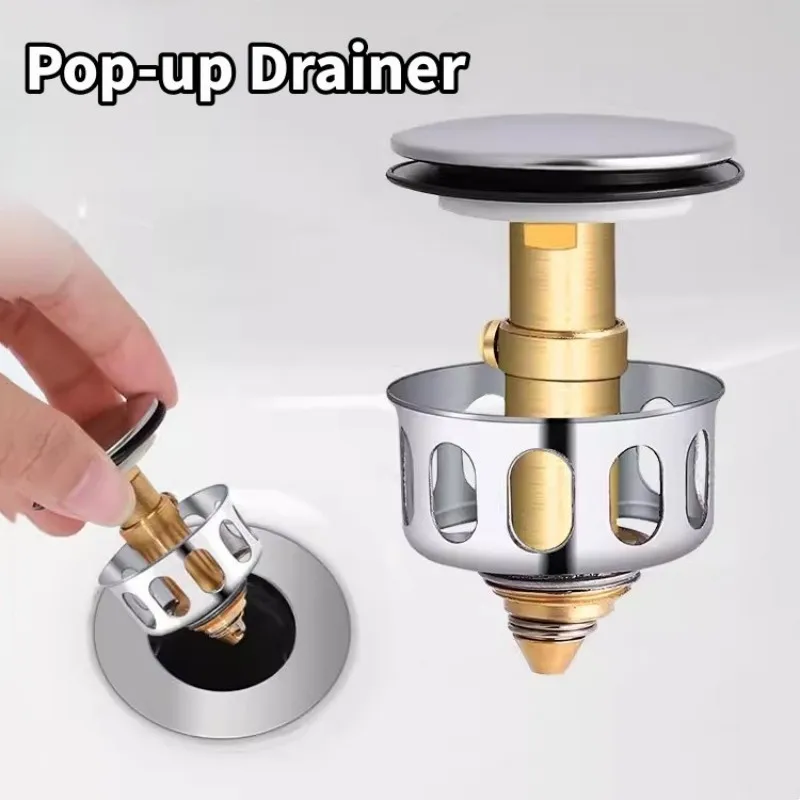 Becken-abl-ufe-Universal-Metall-filter-ventil-Pop-up-Abtropffl-che ...