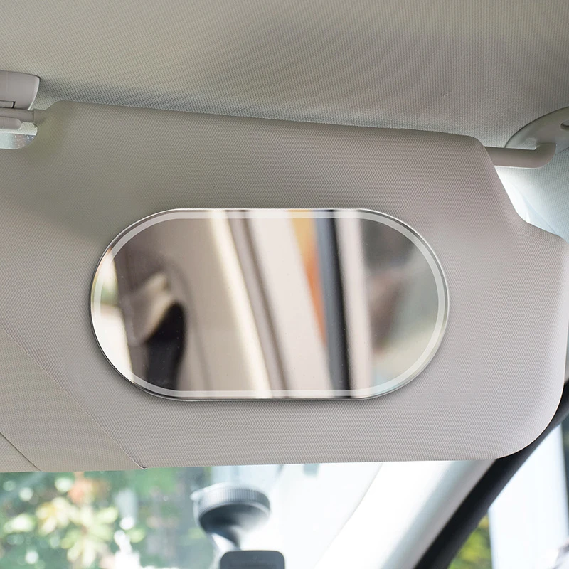 Car-Makeup-Mirror-Car-Stainless-Steel-Portable-Auto-Sun-Shading-Visor ...
