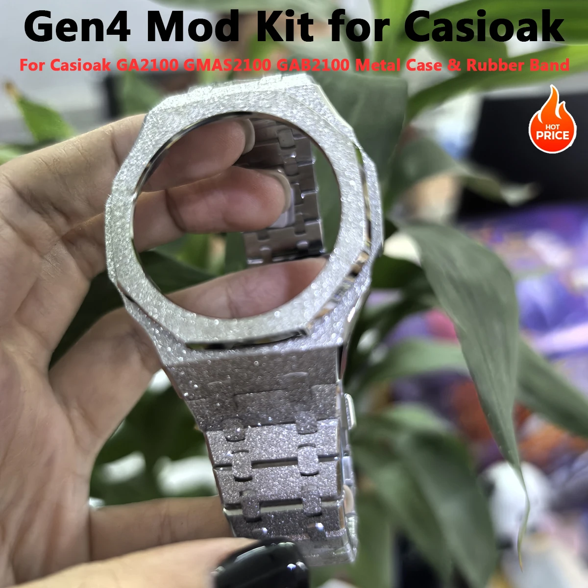 Gen4 Mod Kit for Casioak GA2100 GMAS2100 Modification Kit Bezel Emery ...