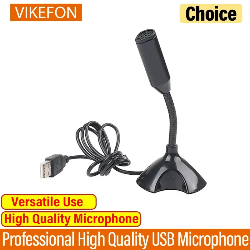 Professionelles, hochwertiges, verstellbares USB-Mikrofon für Laptop ...