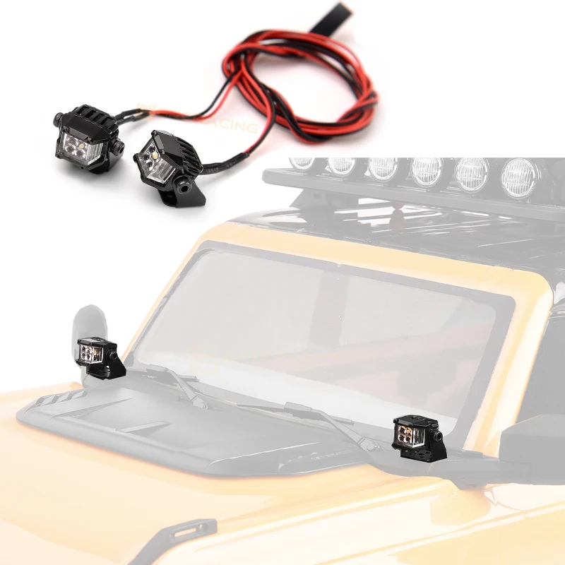 LED-12mm-Rectangle-Spotlight-for-1-10-RC-Crawler-Car-Traxxas-TRX4 ...