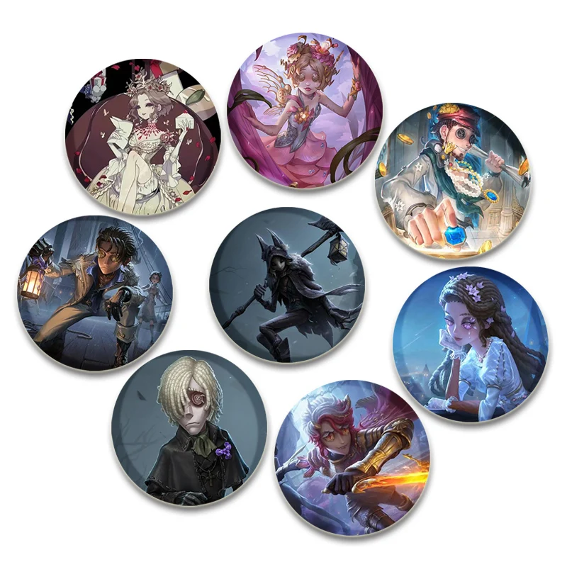 32/44/58mm Identity V Button Pins Game Anime Badge Round Creative ...