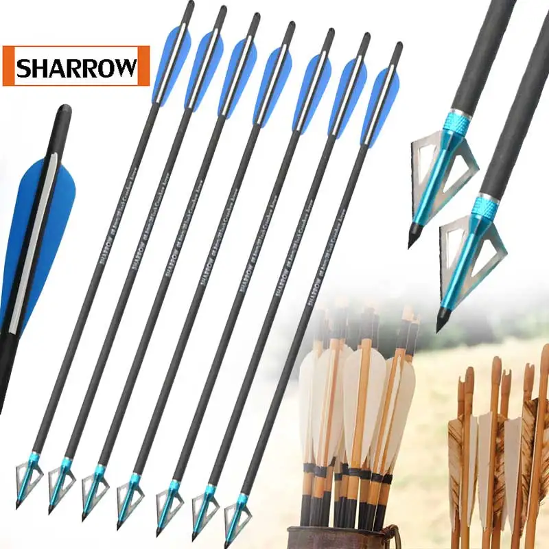 6-12-pcs-18-20-22-inch-Bladehead-Crossbow-Arrows-Mix-Carbon-Steel-fixed ...