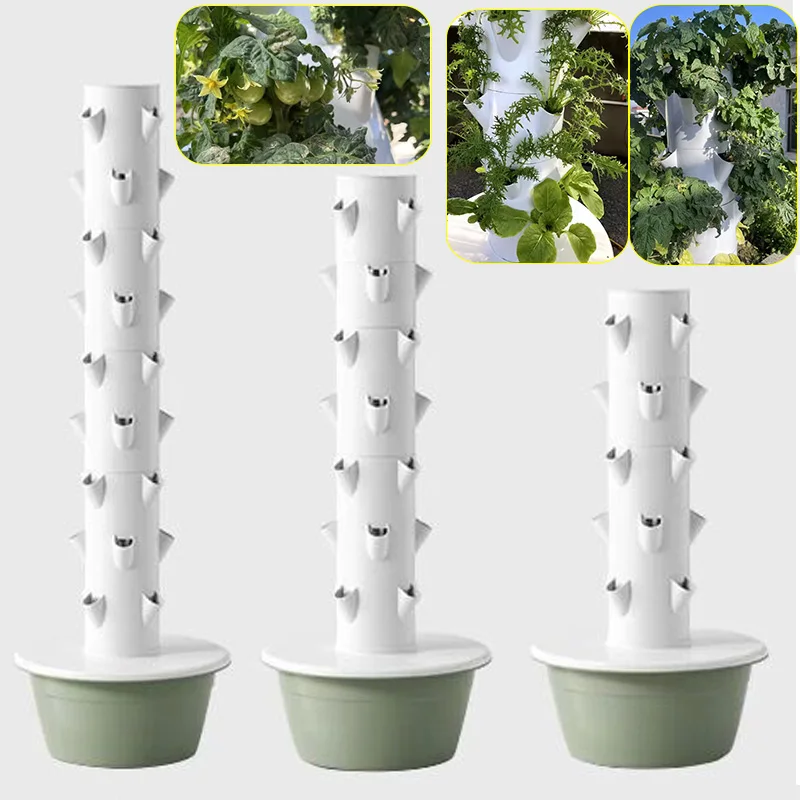 Vertical-Hydroponic-Tower-Intelligent-Vegetable-Planting-Machine-Home ...