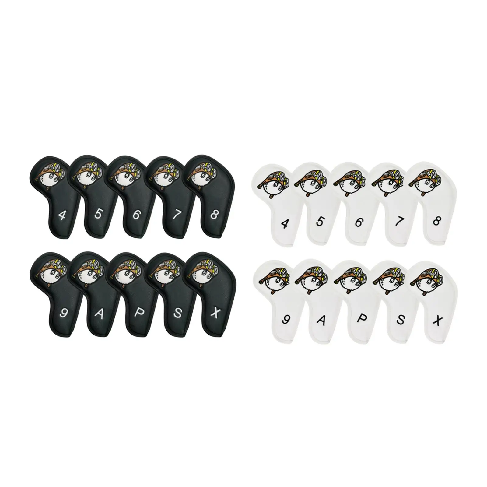 10x-Golf-Iron-Club-Head-Covers-Set-Pilots-Pattern-4-9-A-P-S-x ...