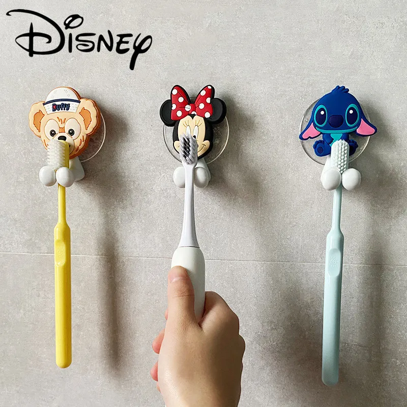 Disney Mickey Mouse Toothbrush Holder Stitch Minnie Anime Figure ...