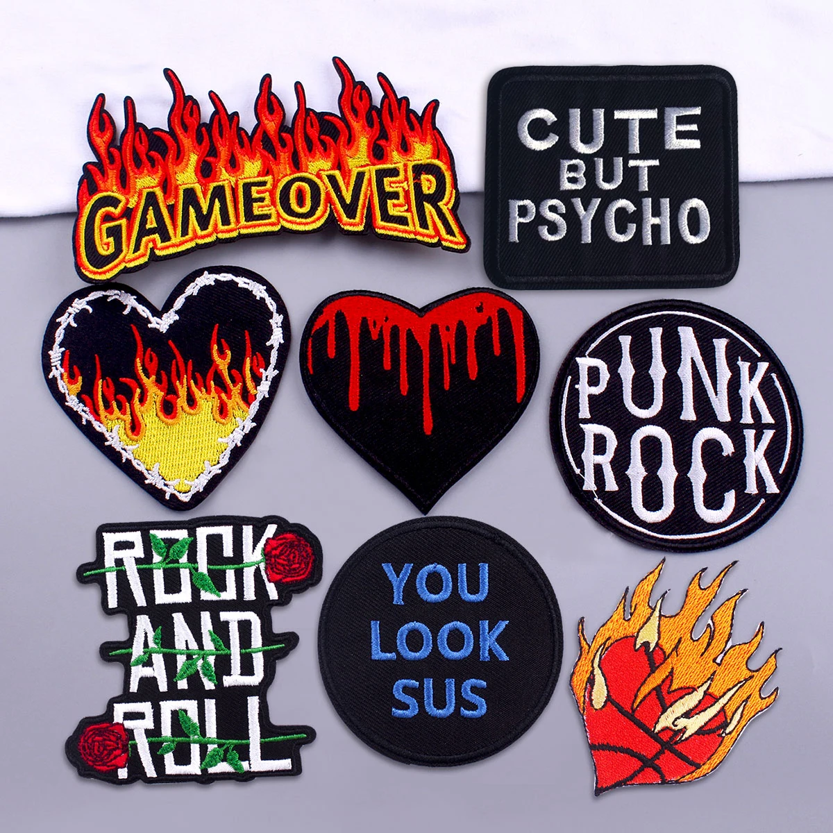 Red-Heart-Fusible-Patch-Iron-On-Patches-For-Clothing-Embroidery-Sewing ...