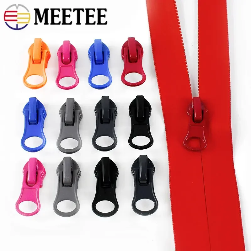10-20Pcs-5-Reverse-Zipper-Puller-Slider-For-Waterproof-Nylon-Zips-Tape ...
