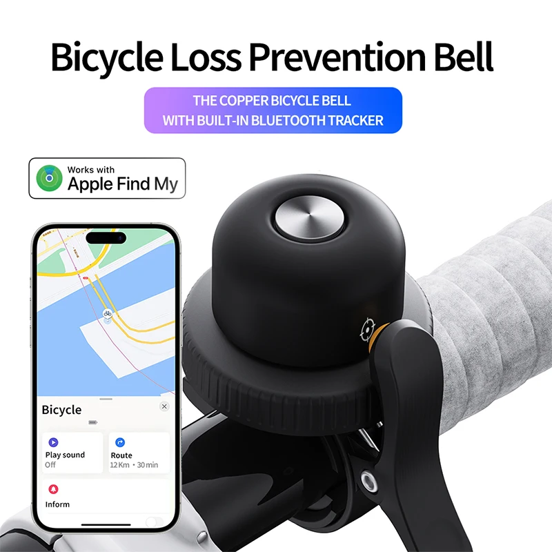 MILI-MiBell-Mechanical-Bell-Hidden-GPS-Positioning-Tracking-Anti-theft ...