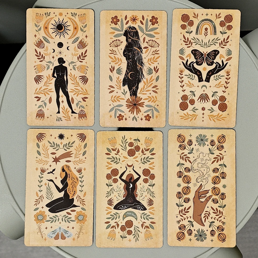 Witch Magick Oracle Deck 10,3*6 cm con palabras clave 40 tarjetas de ...