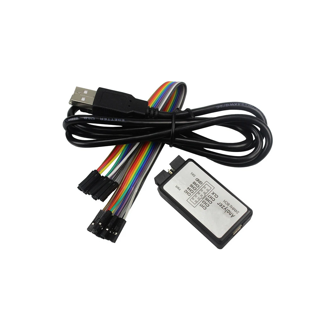 Usb Logic Analyzer Eszköz 24Mhz 8-Csatornás Dupont Kábel 24 Millió ...