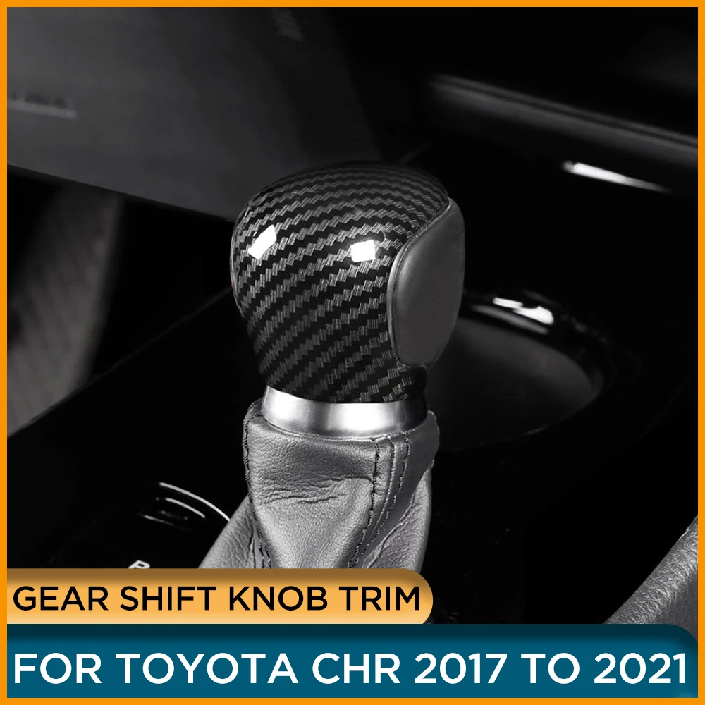 Carbon Line Gear Shift Knob Trim Cover For Toyota CHR 2021 2020 2019 ...