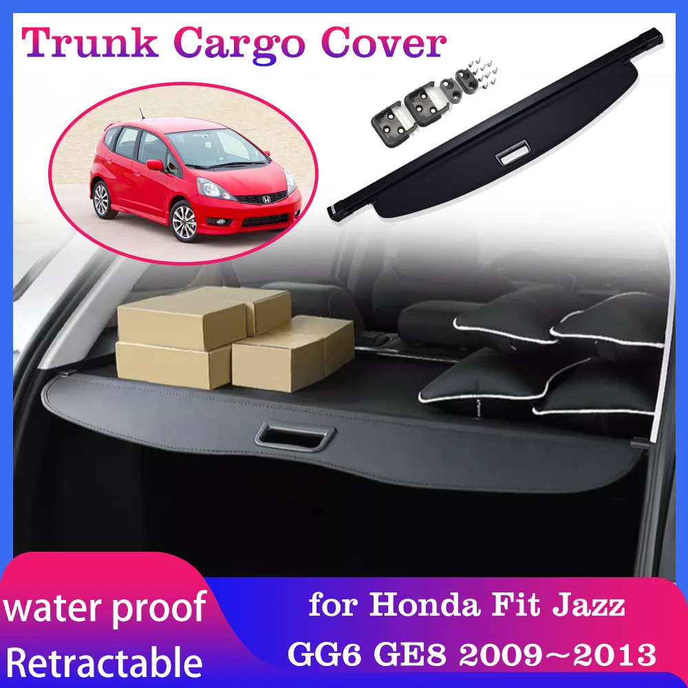 Kofferraum abdeckung fur Honda Fit Jazz gg gg6 ge ge8 mk2 2009 2013 2010 2011 2012 Lager vorhang Rack Tablett Sicherheits abschirmung Schatten Zubehor AliExpress