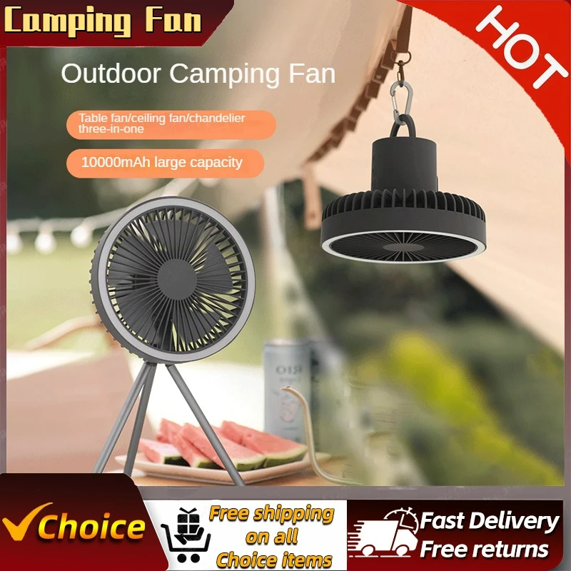 Hanging-Tripod-Outdoor-Fan-Light-Usb-Camping-Tent-Portable-Small ...