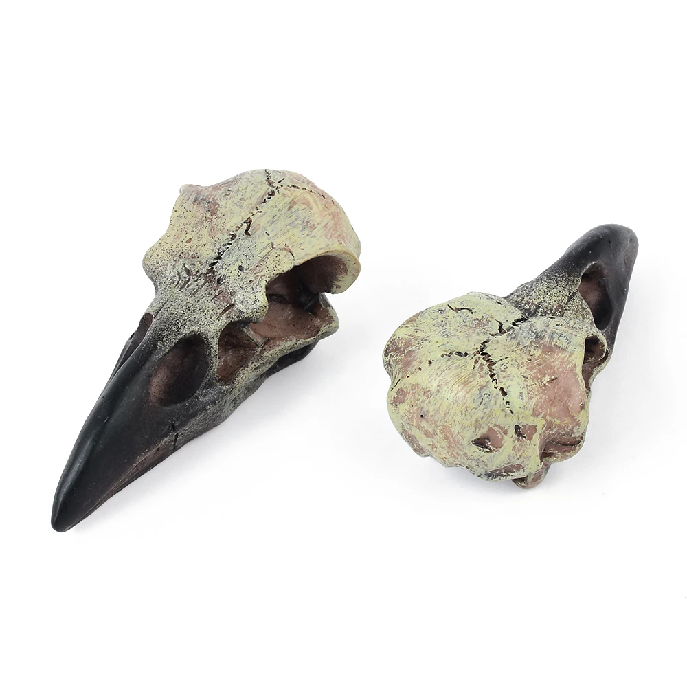Goth Raven Skull Necklace Resin Replica Raven Magpie Crow Poe Gothic ...