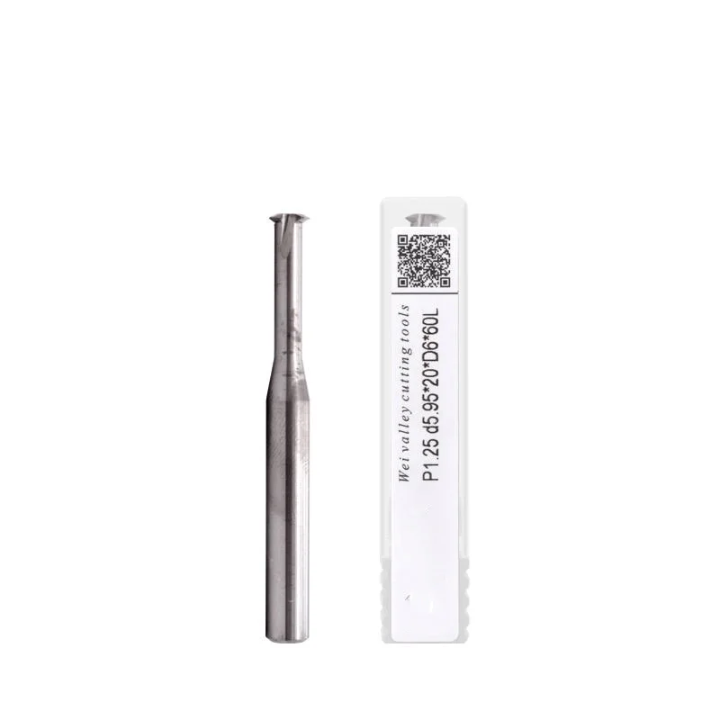 CNC 60° Tungsten Steel Single Tooth Thread Milling Cutter M1 M1.2 M1.4 ...