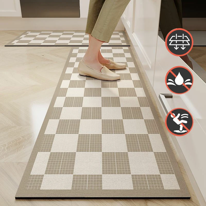Kitchen Diatomaceous Mud Soft Floor Mat Doorstep Water Absorption Oil ...