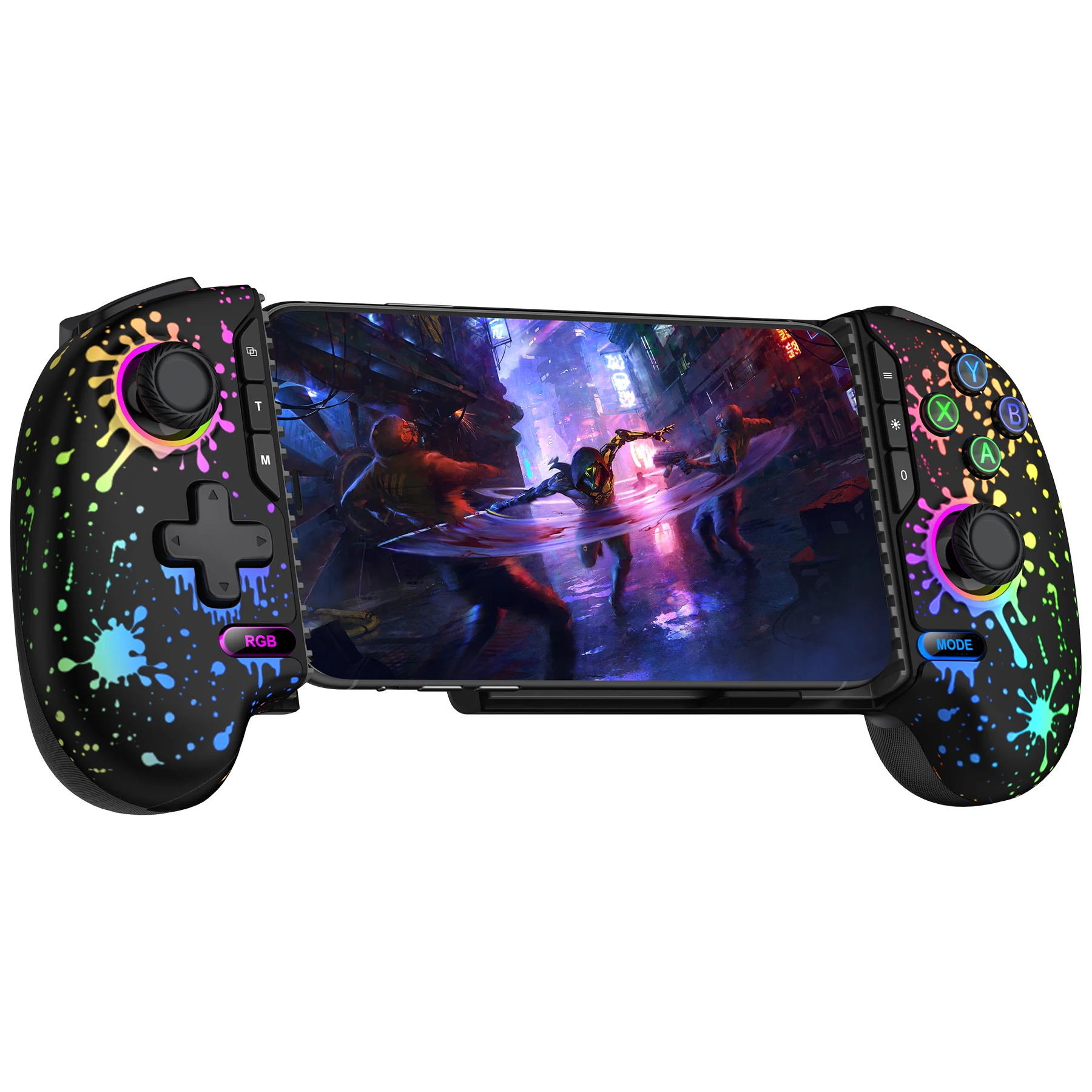 BEBONCOOL Wireless Telescopic Game Controller For Phone Android IOS RGB ...