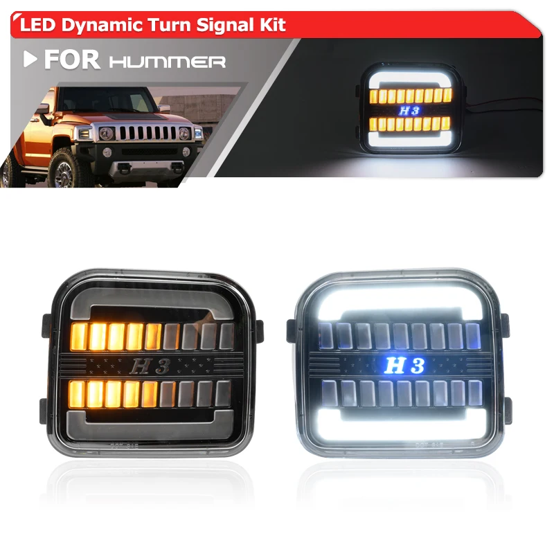 Switchback-White-Amber-Sequential-LED-Lamp-For-Hummer-H3-H3T-2006-2010 ...