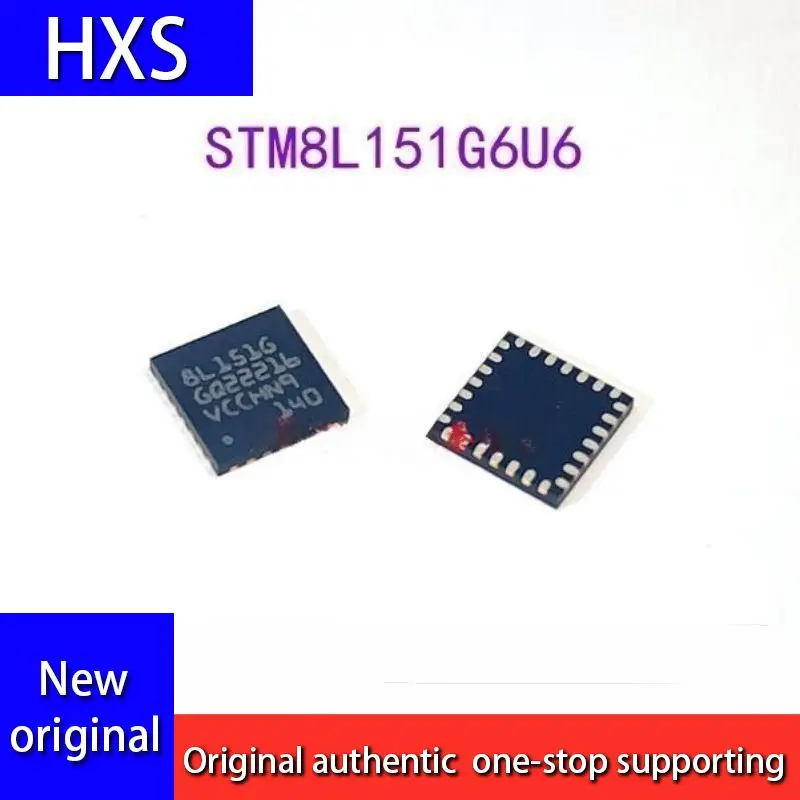 10PCS-LOT-STM8L151G6U6-STM8L151G6U6TR-8L151G-QFN28-microcontroller ...