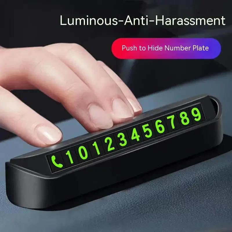 Autozubeh-r-Mini-tragbares-Telefon-nummern-schild-mit-Schalter-Telefon ...